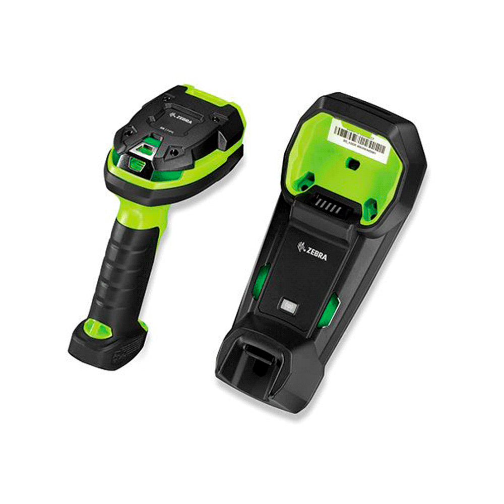 LECTOR ZEBRA DS3678-ER 1D/2D WIRELESS/BT C/BASE NEGRO-VERDE